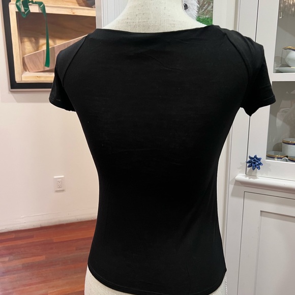 Dior | Tops | Dior Black Tee With Blue Graphic | Poshmark
